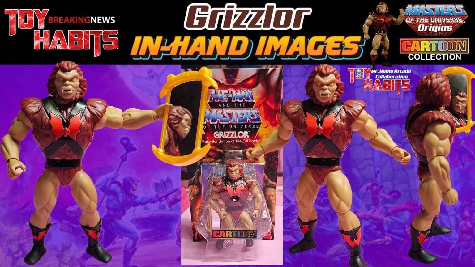 Grizzlor MOTU Origins Cartoon Collection In-Hand Images - Toy Habits