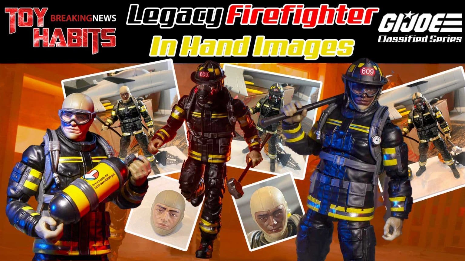 Legacy Collection Firefighter GI Joe Classified In Hand Images