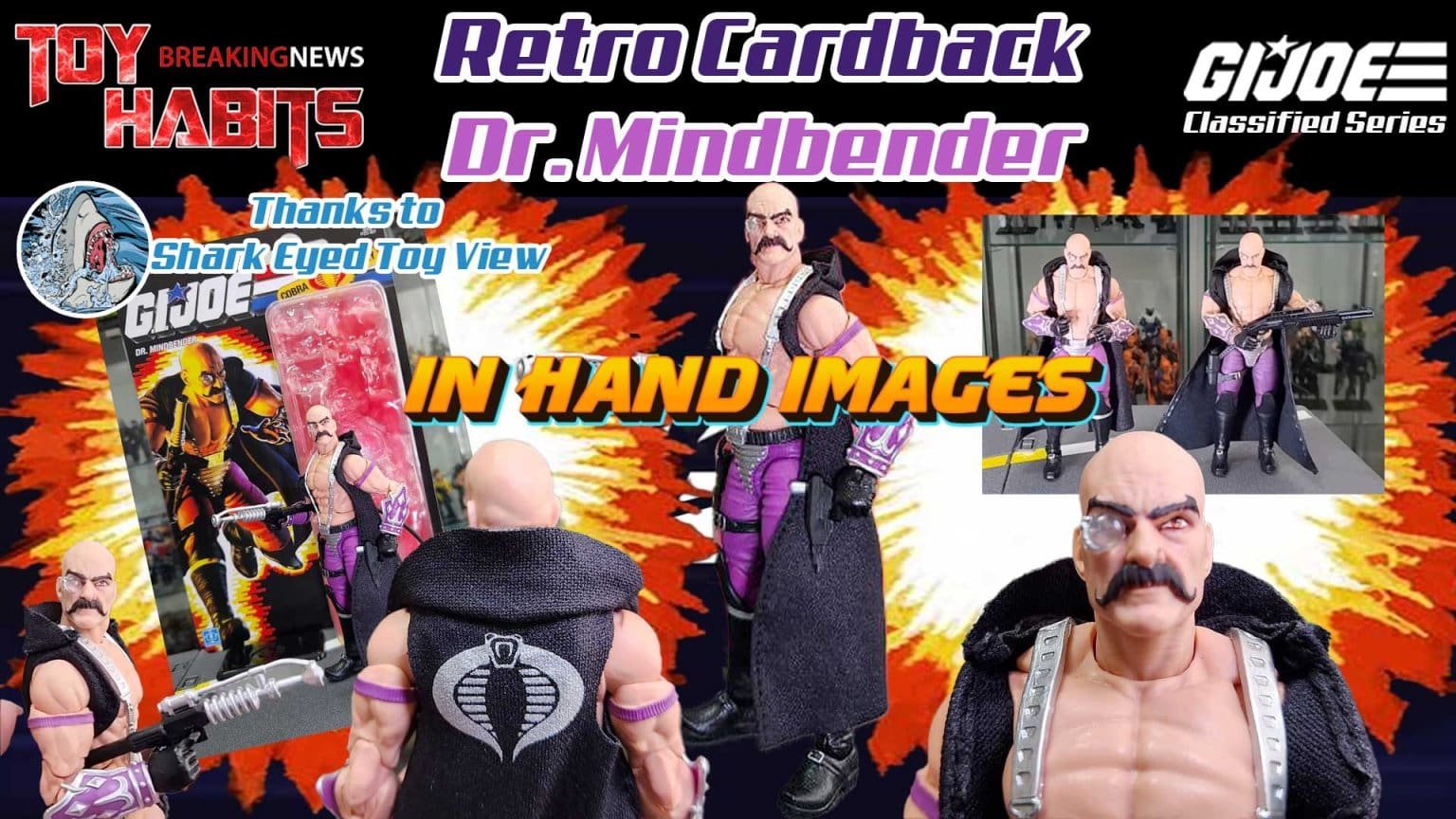 Retro Card Back Dr Mindbender GI Joe Classified In Hand Images