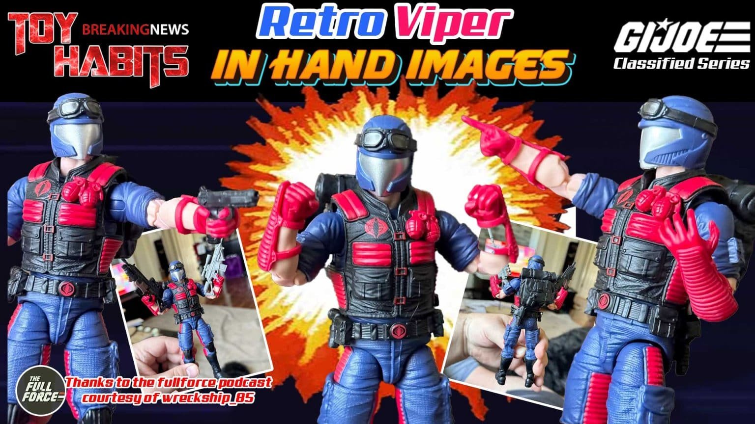 Retro Cobra Viper GI Joe Classified Series In Hand Images