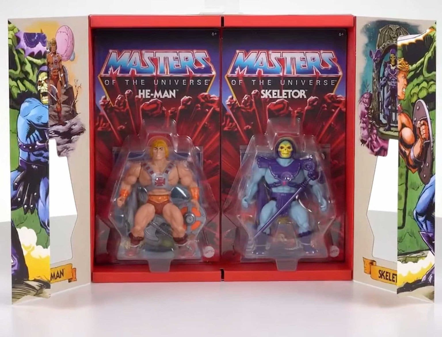 Retro He-Man & Skeletor MOTU Origins 2-Pack Hi Res Art Reveal