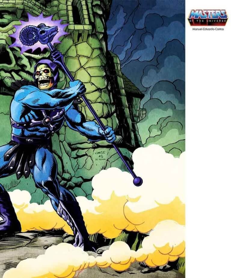 Retro He-Man & Skeletor MOTU Origins 2-Pack Hi Res Art Reveal