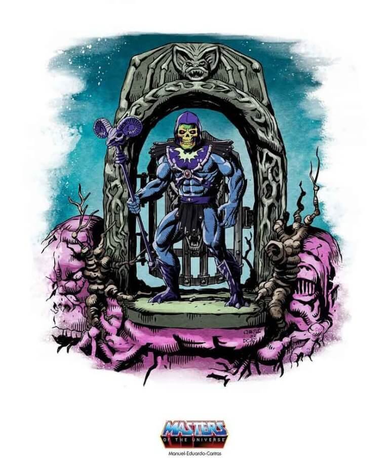 Retro He-Man & Skeletor MOTU Origins 2-Pack Hi Res Art Reveal