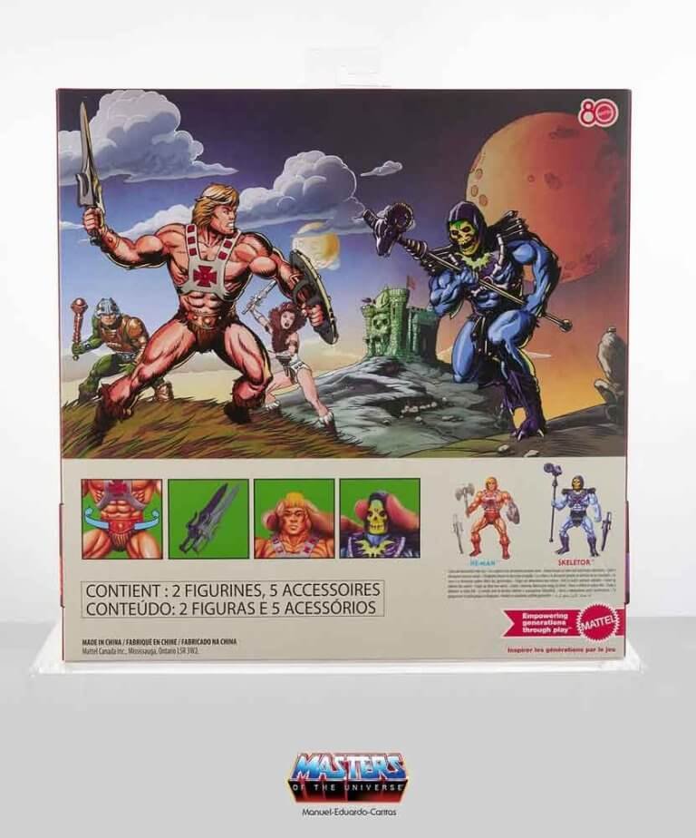 Retro He-Man & Skeletor MOTU Origins 2-Pack Hi Res Art Reveal