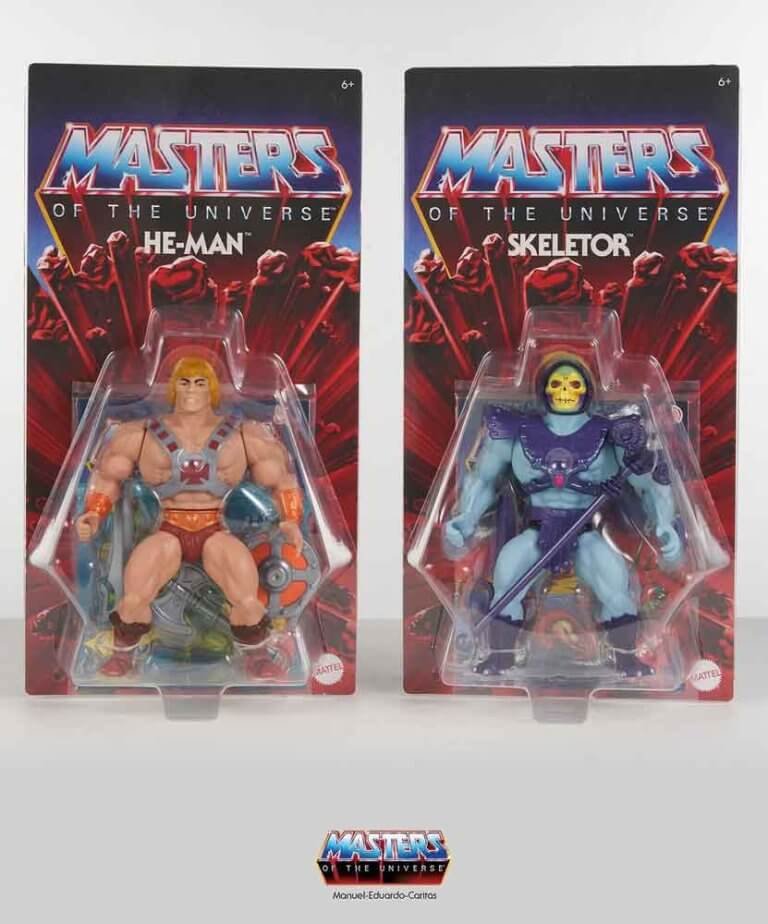 Retro He-Man & Skeletor MOTU Origins 2-Pack Hi Res Art Reveal