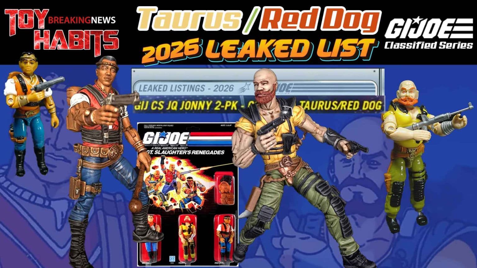 Taurus and Red Dog GI Joe Classified Series 2-Pack Details - Toy Habits