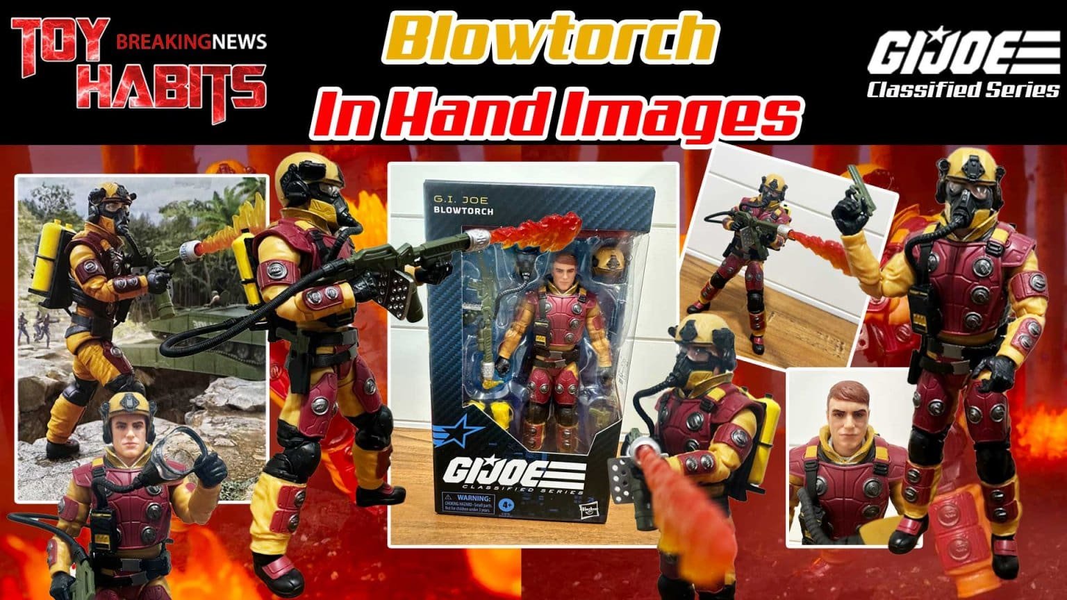 Blowtorch GI Joe Classified Series In Hand Images
