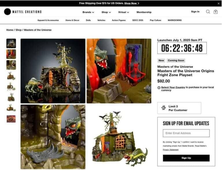 Fright Zone MOTU Origins Playset Hi Res Art Reveal