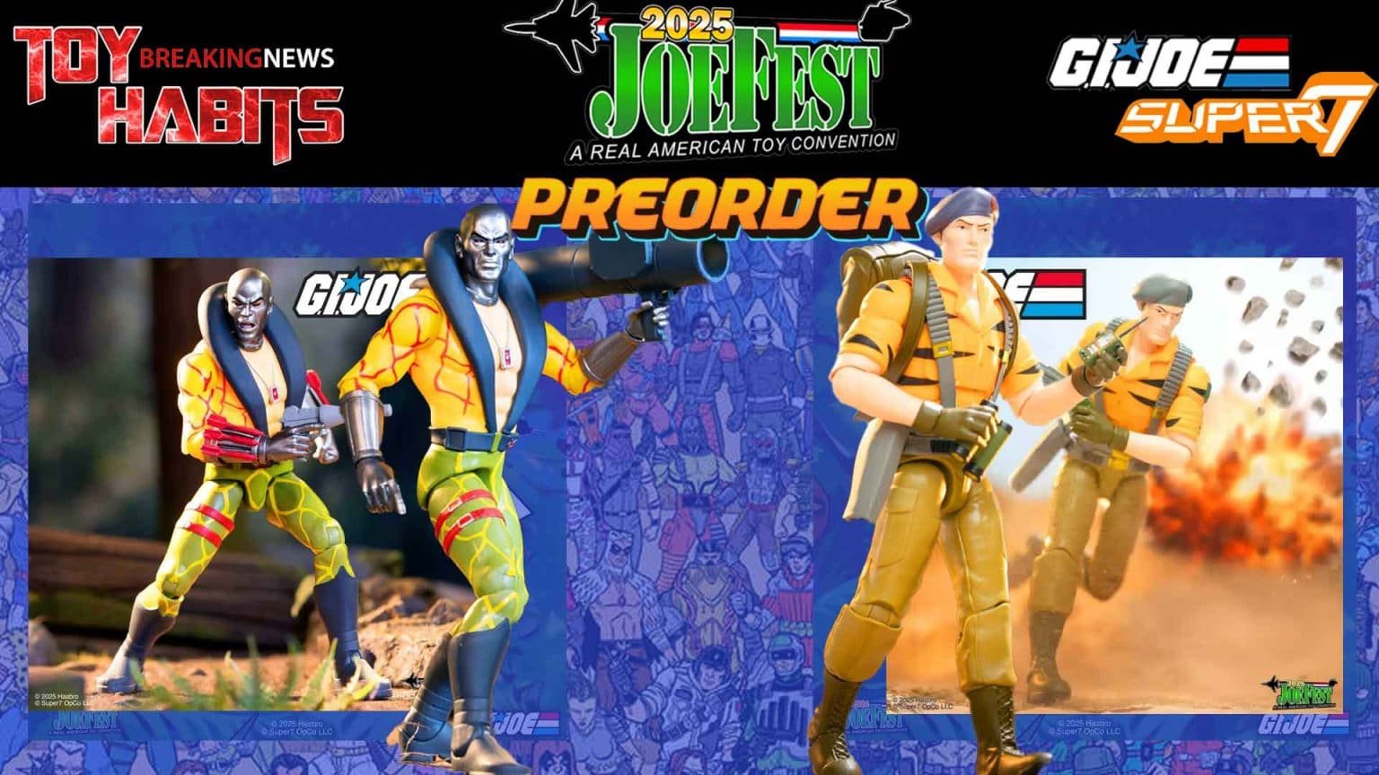 Tiger Force Flint & Python Patrol Destro GI Joe Super7 JoeFest 2025 ...