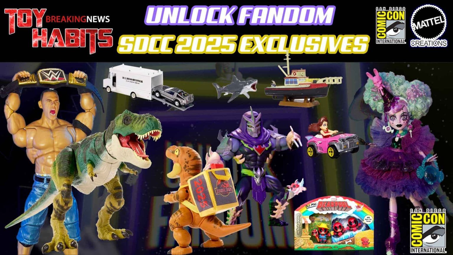 Unlock Fandom Mattel Creations Exclusives SDCC 2025