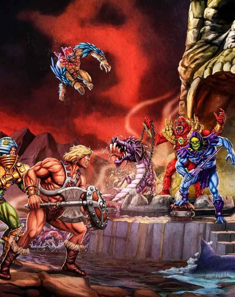 MOTU Origins Mark Taylor Vintage Castle Grayskull Playset Hi Res Art ...