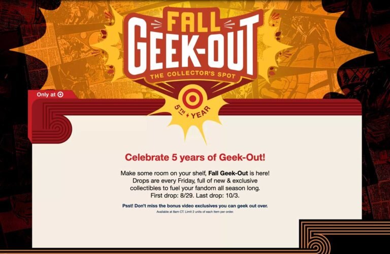 Target Fall Geek Out 2025 Lineup and Preorder - Toy Habits