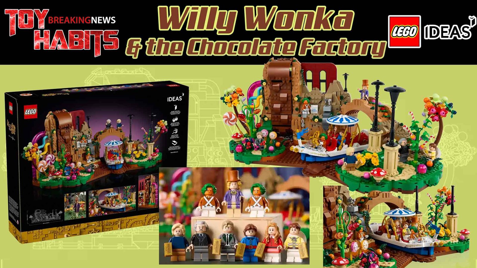 Willie Wonka and The Chocolate Factory Lego Set Announced - Toy Habits