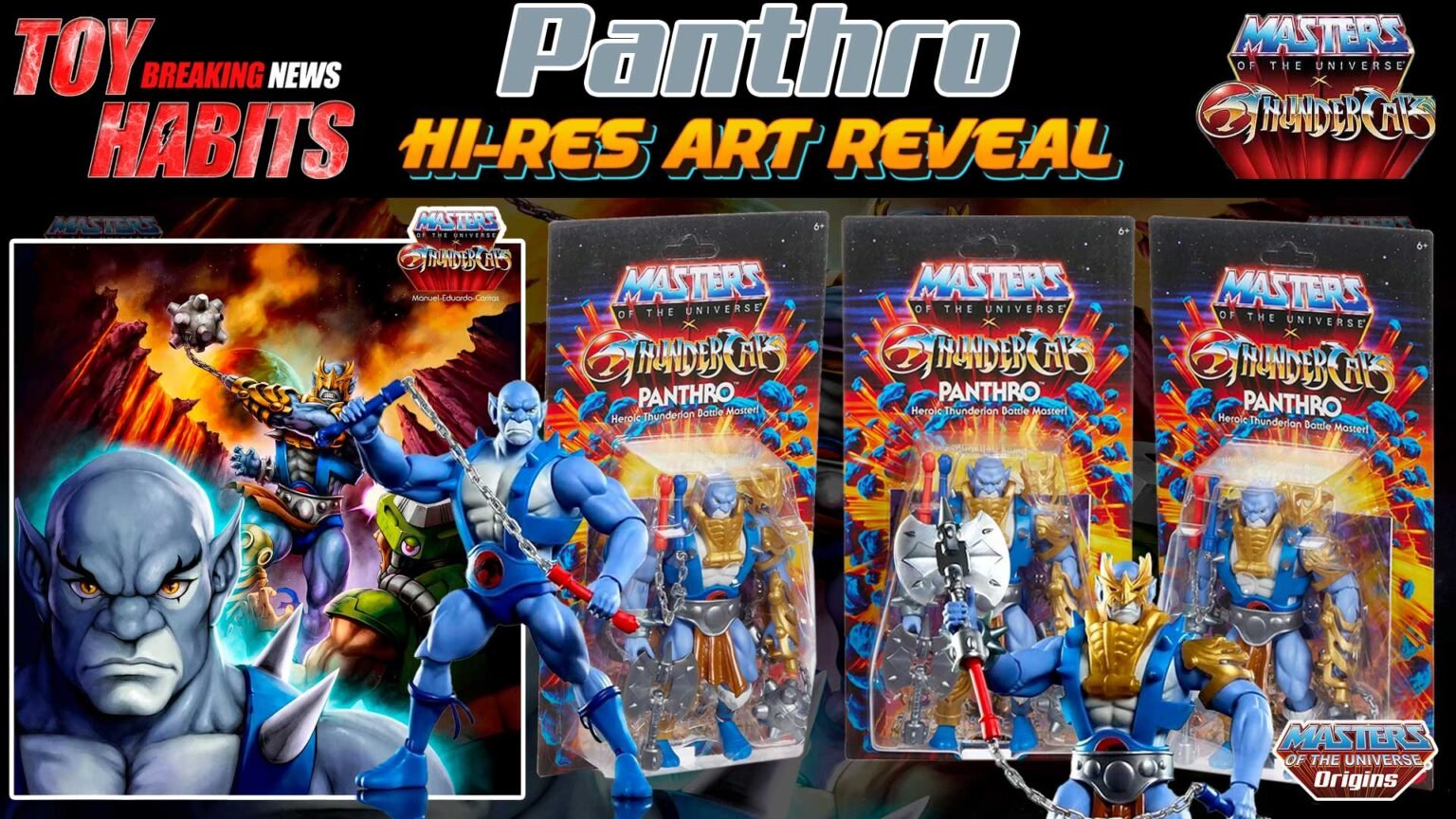 MOTU Origins ThunderCats Panthro Hi Res Art reveal teases Tri-Klops