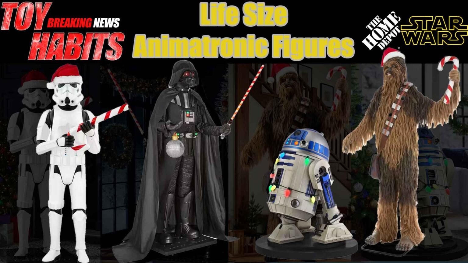 Star Wars Life Size Holiday Animatronic Figures - Toy Habits