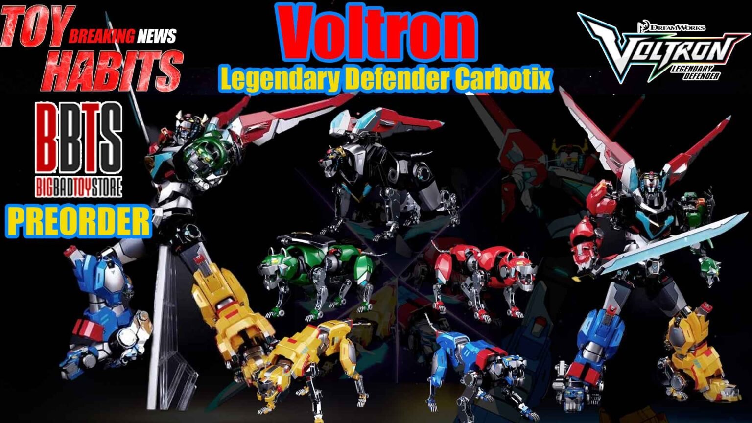 Voltron Legendary Defender Carbotix 10th Anniversary Limited and ...