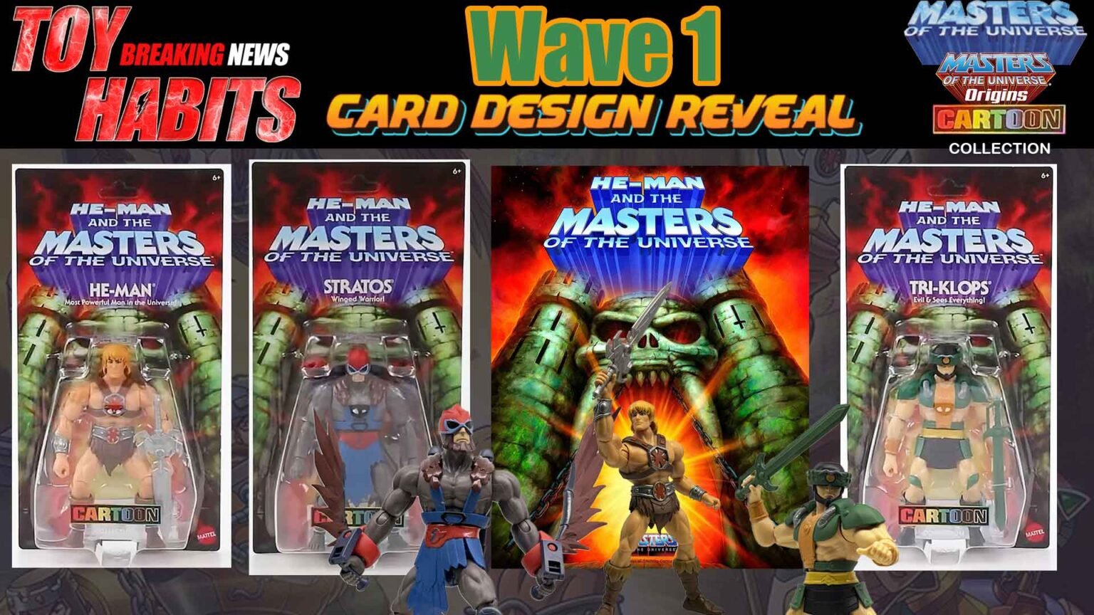 200x MOTU Origins Cartoon Collection Wave 1 Official Carded Reveal ...