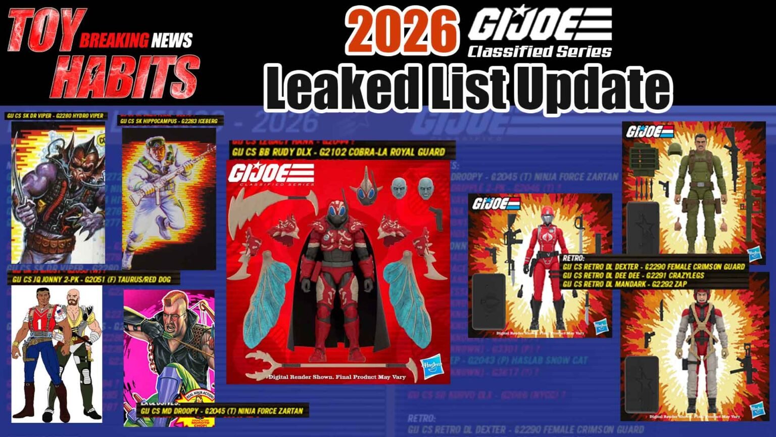 2026 GI Joe Classified Series Leaked Listings Update - Toy Habits