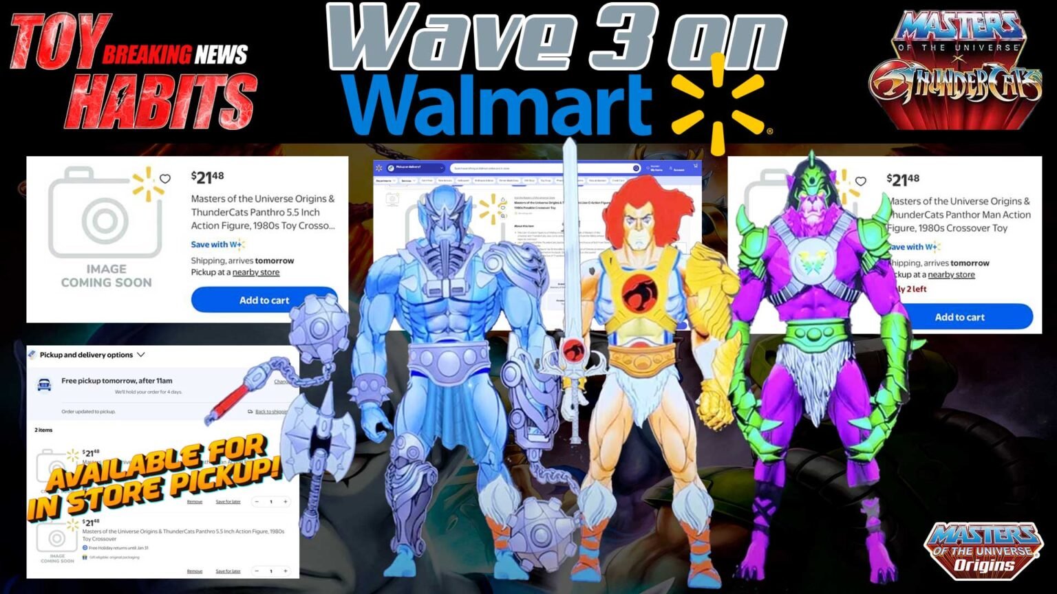 MOTU Origins ThunderCats Wave 3 on Walmart