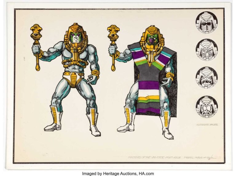 Mark Taylor Man E Faces MOTU Origins Sketch Book Series Official Hi-Res ...