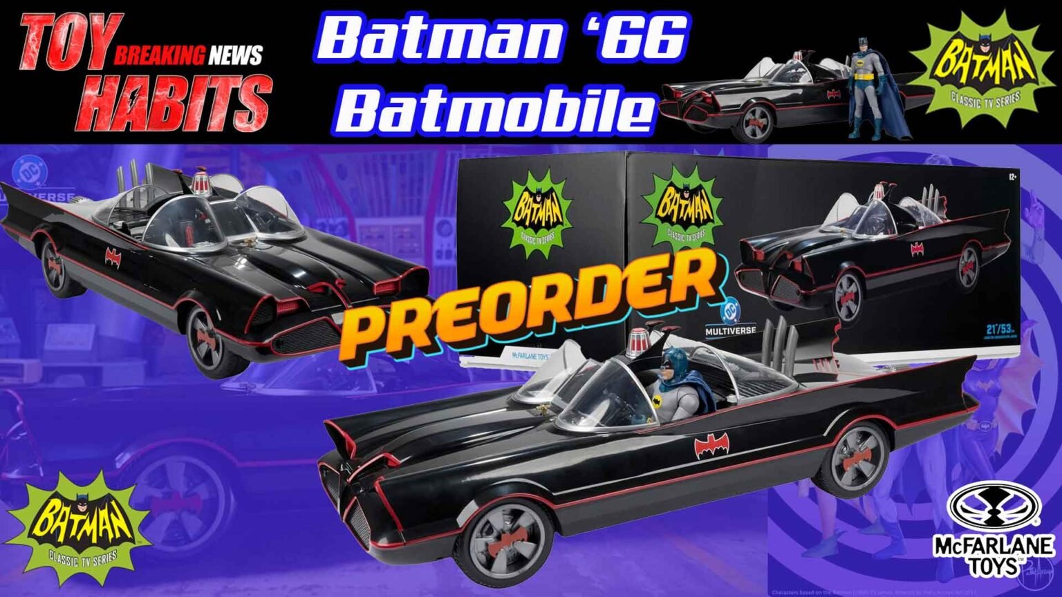 McFarlane Batman 66 Batmobile Preorder