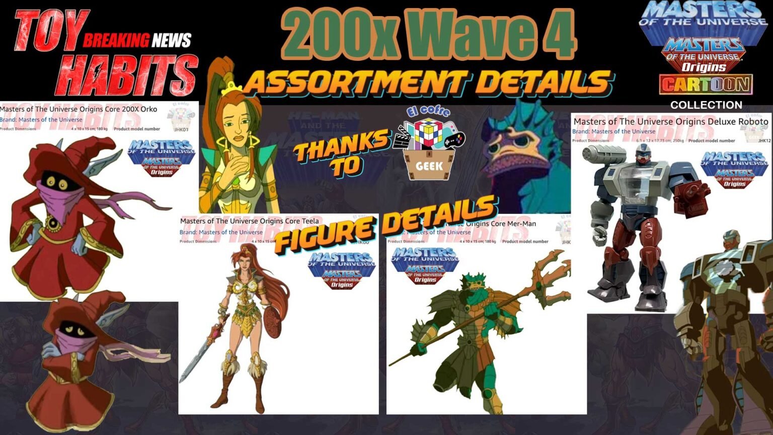 Update: Wave 4 200x MOTU Origins Cartoon Collection Figure Assortment ...