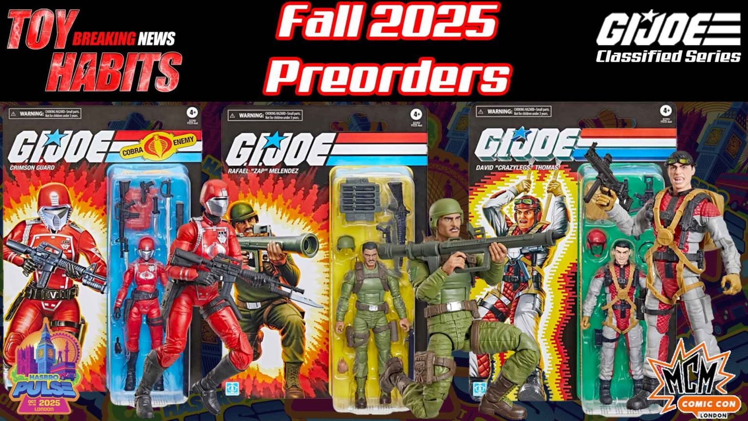 GI Joe Classified Series Retro Cardback Figures Fall 2025 Preorders