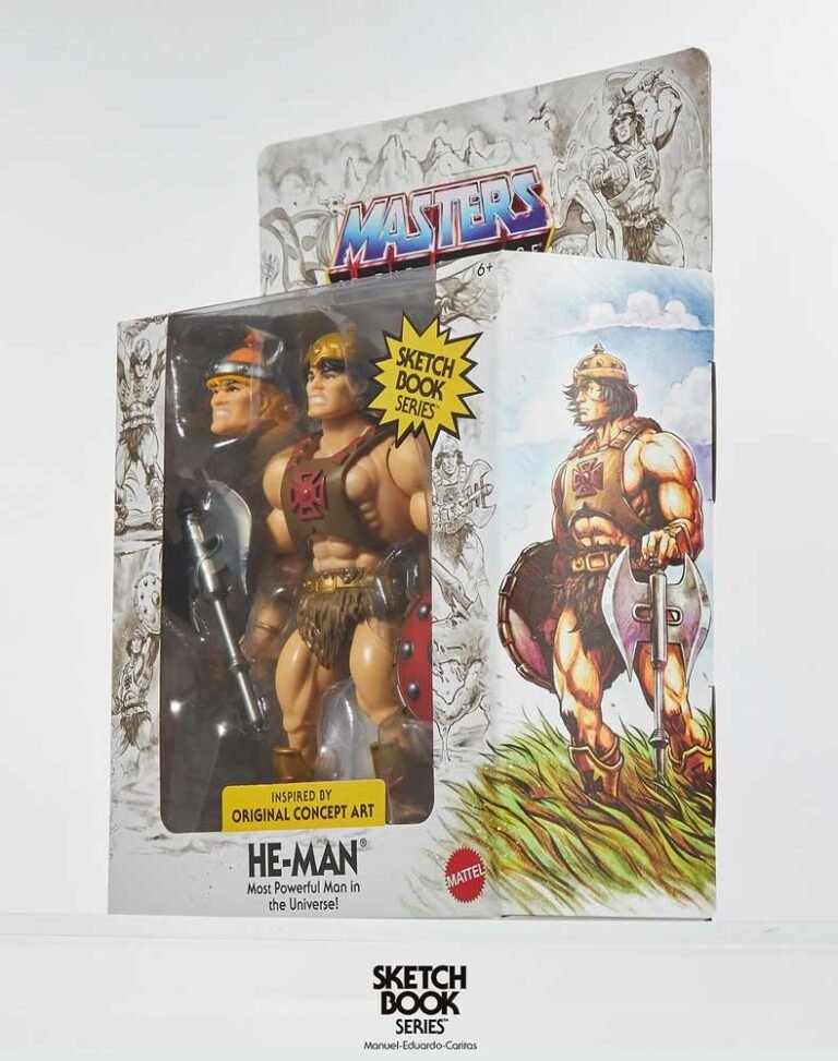 Mark Taylor He-Man MOTU Origins Sketch Book Series Hi Res Art & Package ...
