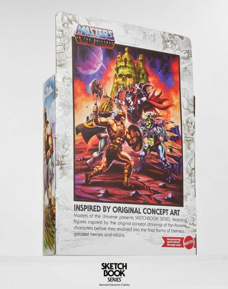 Mark Taylor He-Man MOTU Origins Sketch Book Series Hi Res Art & Package ...