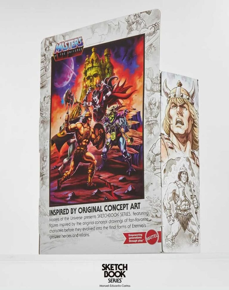 Mark Taylor He-Man MOTU Origins Sketch Book Series Hi Res Art & Package ...