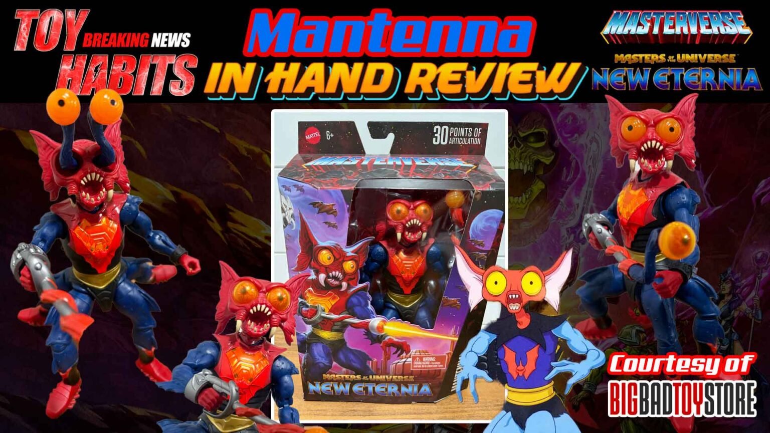 Mantenna New Eternia Masterverse In Hand Review