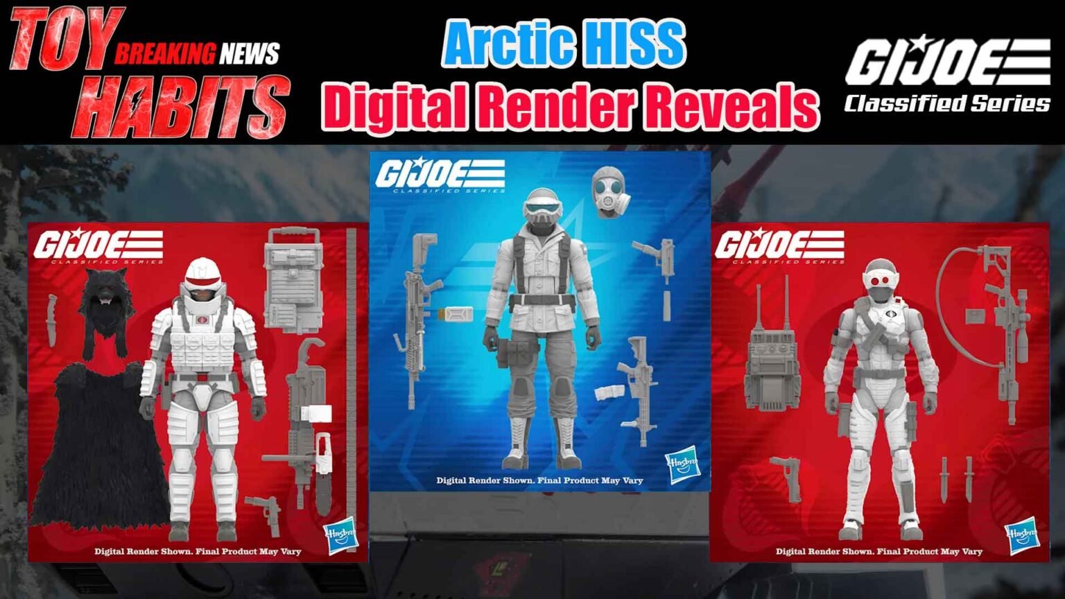 Arctic HISS GI Joe Classified Series Figure Digital Render Reveals ...