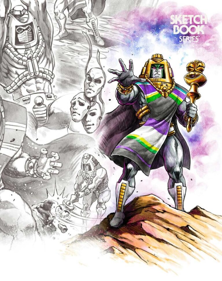 Mark Taylor Man E Faces MOTU Origins Sketch Book Series Official Hi-Res ...