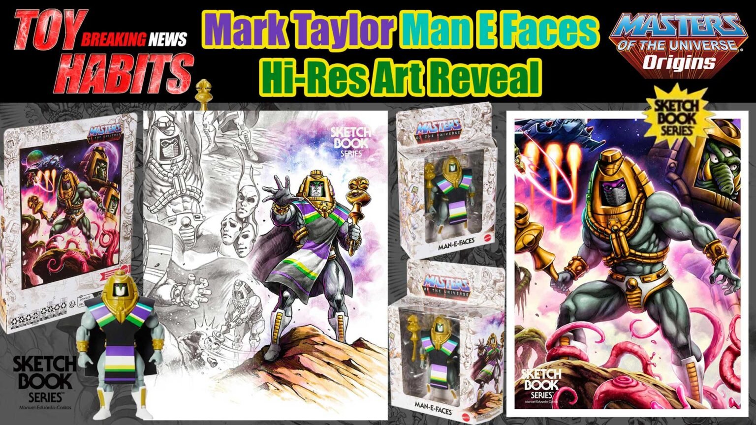 Mark Taylor Man E Faces MOTU Origins Sketch Book Series Official Hi-Res ...