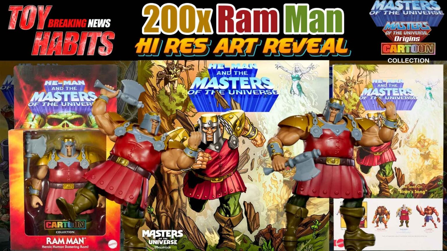200x MOTU Origins Ram Man Hi Res Package Art Reveal