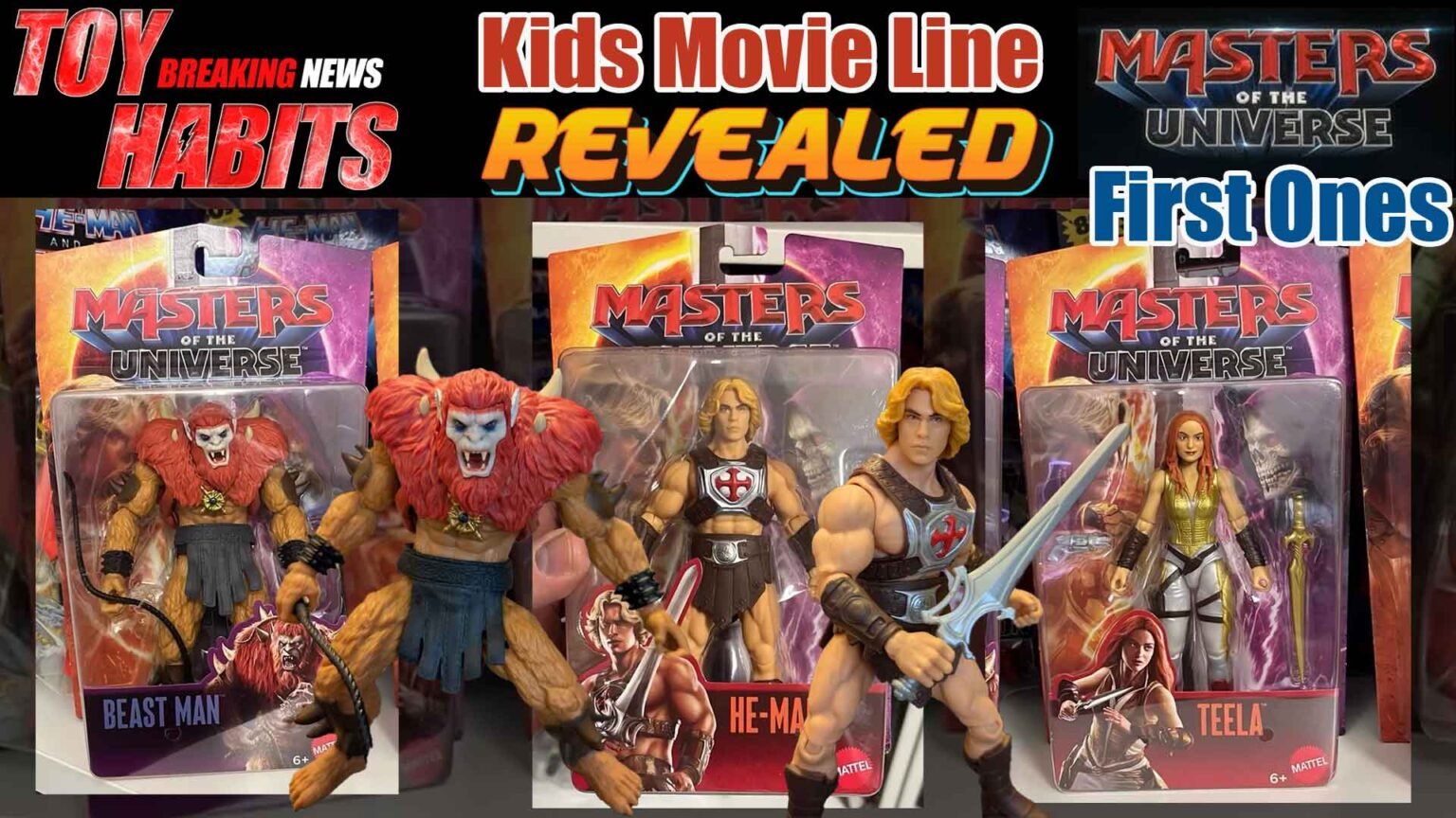 First Look at the Masters of the Universe First Ones Movie Kids Line ...