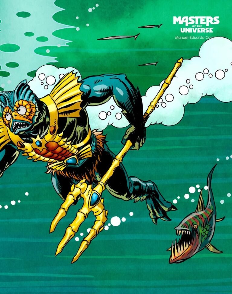 Mer-Man Masterverse Vintage Collection Hi-Res Art Reveal - Toy Habits