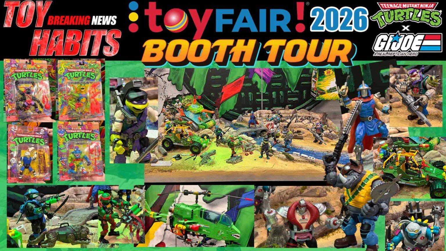 TMNT GI Joe Crossover & Classics Toy Fair 2026 Playmates Booth Tour ...