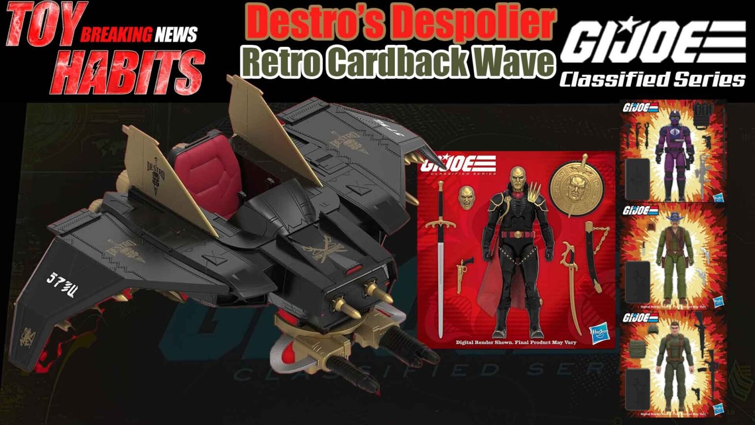 Destro's Despoiler and New GI Joe Classified Series Retro Cardback ...