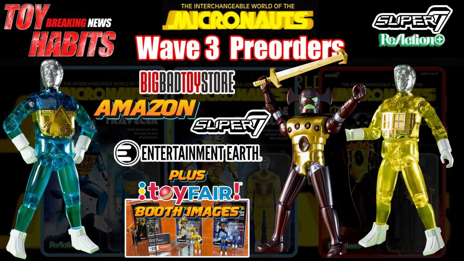 Super7 Micronauts ReAction+ Wave 3 Preorders