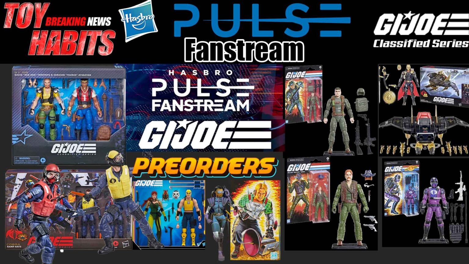 GI Joe Classified Series Hasbro Pulse Fanstream April 1, 2026